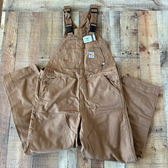 Carhartt | Pants | Carhartt Fr Tan Overalls 1627211 Mens 36x32 | Poshmark